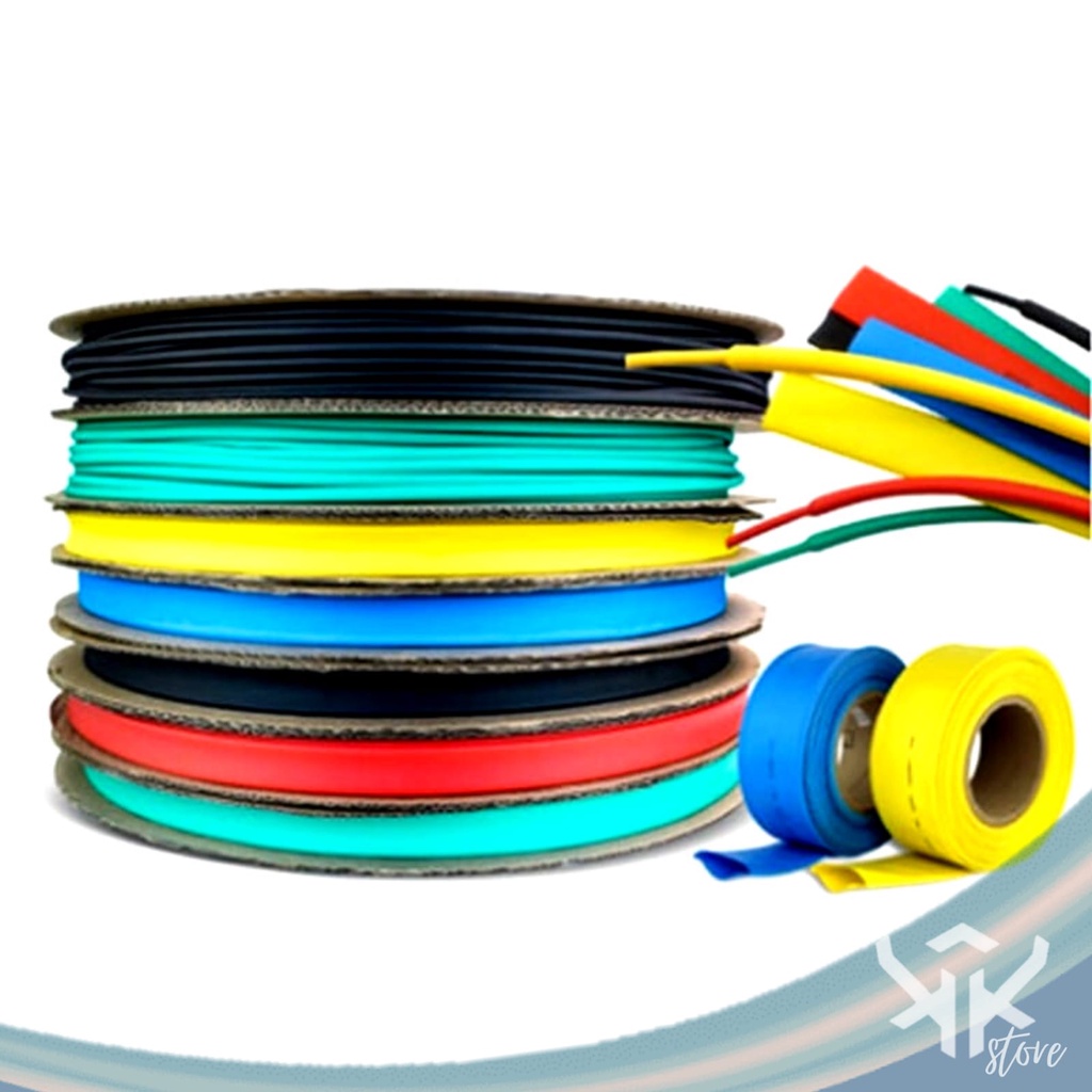 Jual Heatshrink 5mm Selang Bakar Selongsong Bakar Heat Shrink 5mm ...