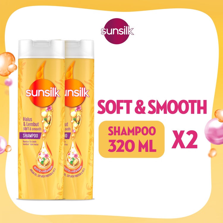 Jual Sunsilk Shampoo Soft & Smooth 320ml Twin Pack | Shopee Indonesia