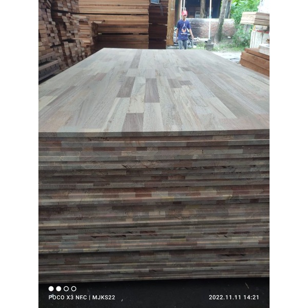 Jual Papan Laminasi FJL Kayu Meranti Rak Ambalan Trap Tangga Meja Top ...