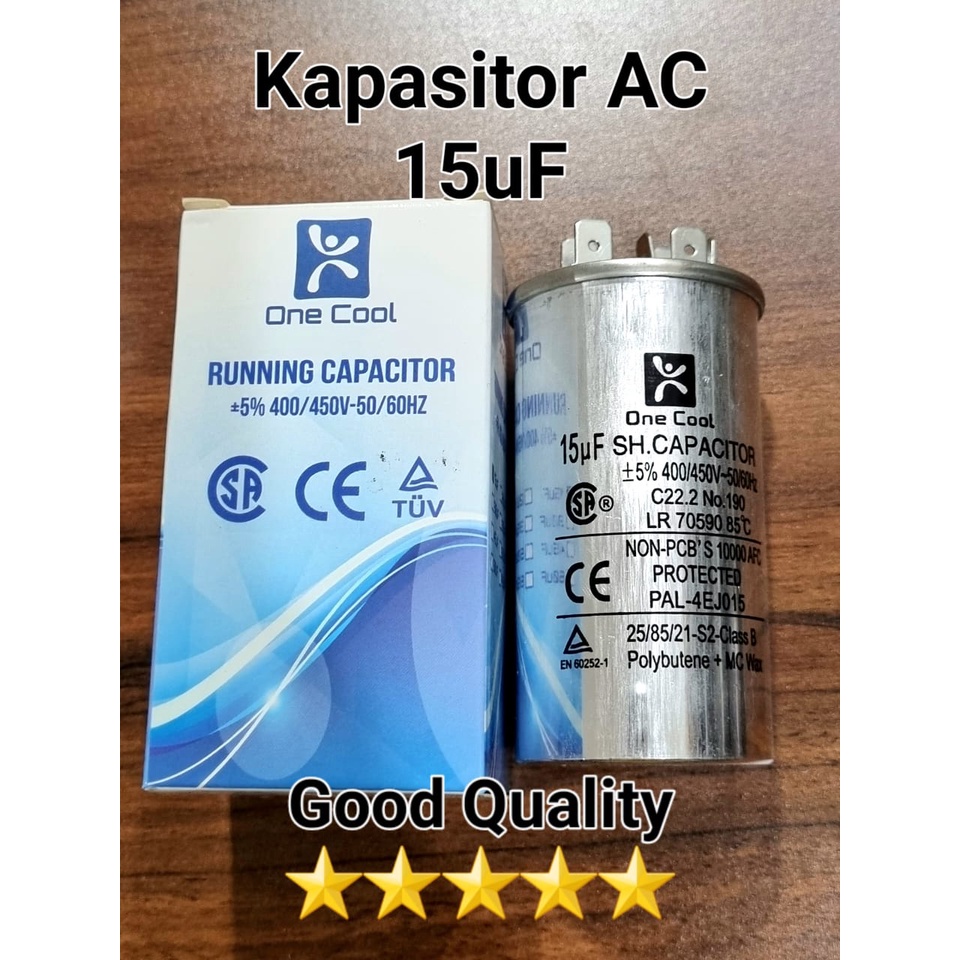 Jual KAPASITOR / CAPASITOR AC MEREK OneCool | 15 uF / MIKRO | Shopee Indonesia