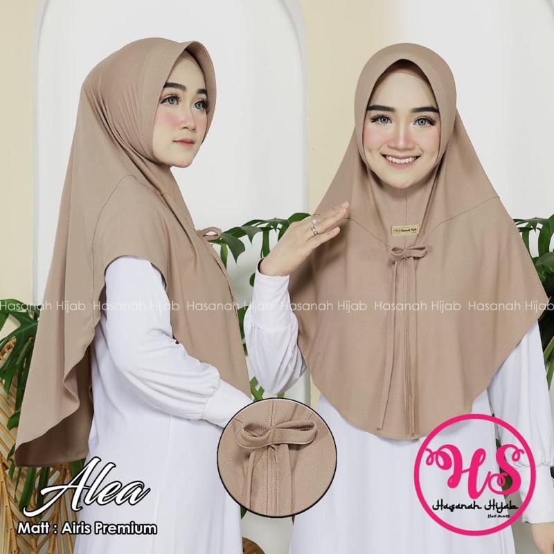 Jual ALEA ORI Hasanah Hijab Instan Jersey Airis Premium Kerudung Bergo Pad Simple Pita dada ...