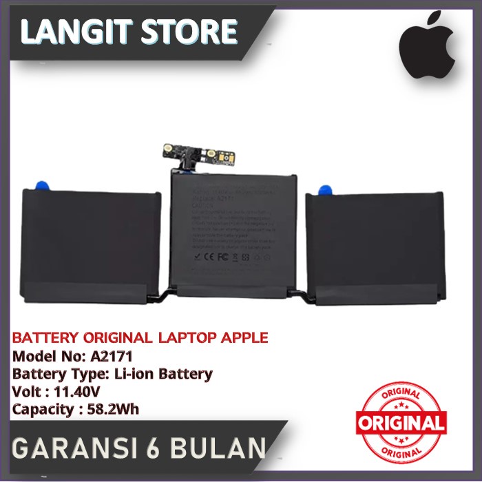 Jual Baterai A2159 A2289 A2338 Battery MacBook Pro 13 Inch (Late 2016 ...