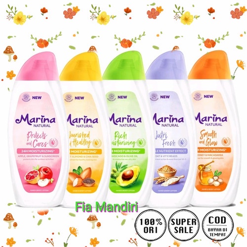 Jual Marina Hand body Natural Antibacterial_Handbody Marina (Hand Body ...