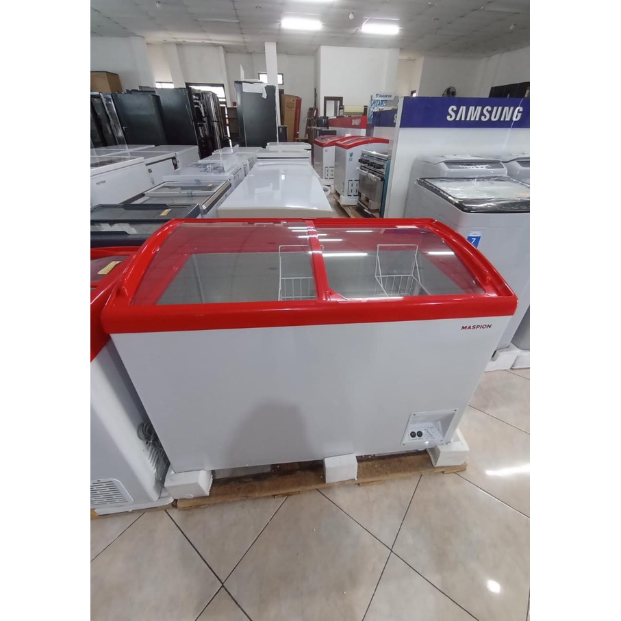 Jual MASPION UFH-300C CHEST FREEZER BOX SLIDING 300 LITER | Shopee ...