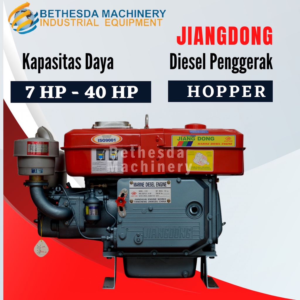 Jual Mesin Diesel Jiangdong 22 HP Hopper Engkol 22 Pk ZS 1110 | Shopee Indonesia