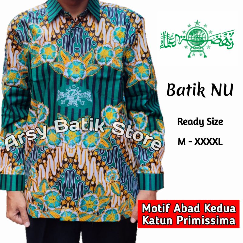 Jual Kemeja Nu Satu Abad Dua New / Batik Nu Motif Satu Abad Dua/ Batik ...