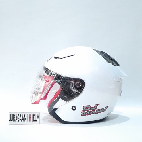 Jual Helm KYT DJ Maru Solid White / Putih | Shopee Indonesia