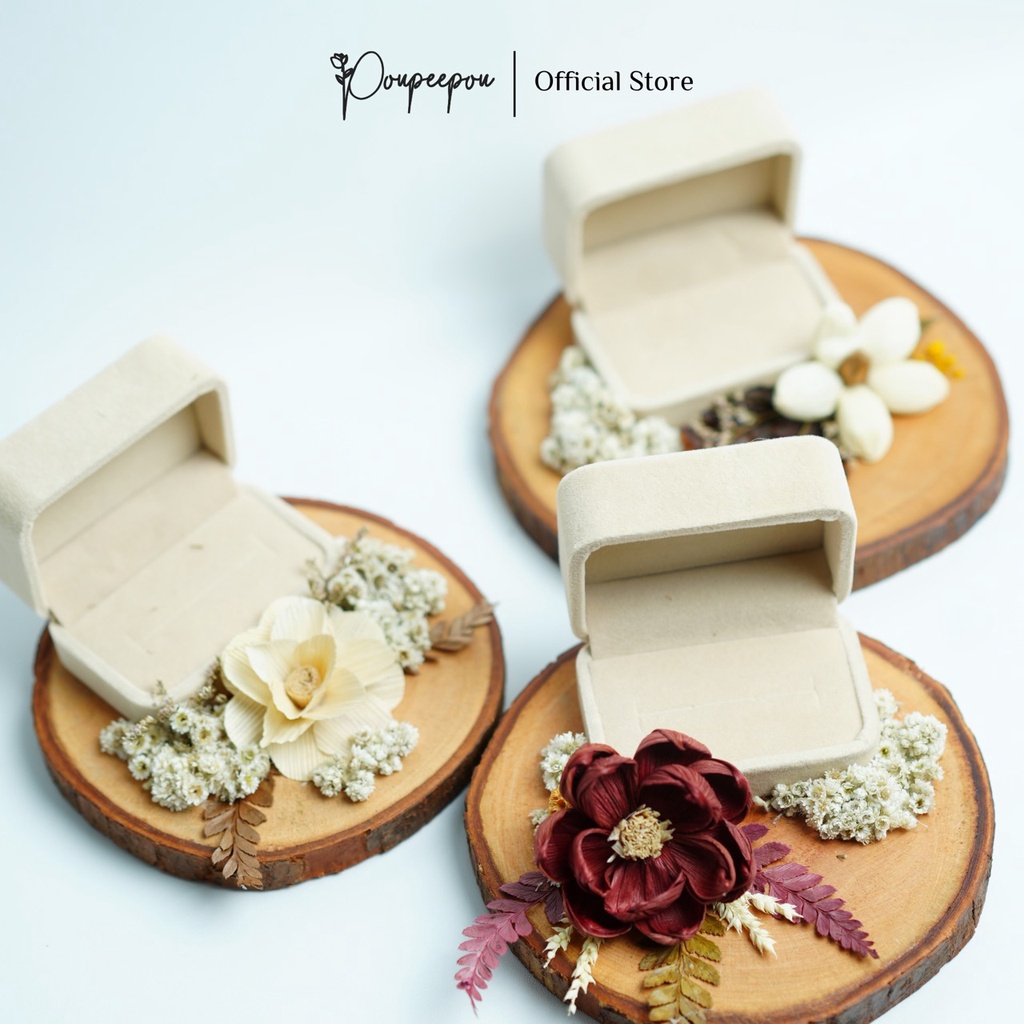 Jual Poupeepou - Rustic Ring Box | Kotak Cincin Nikahan Rustic Box ...