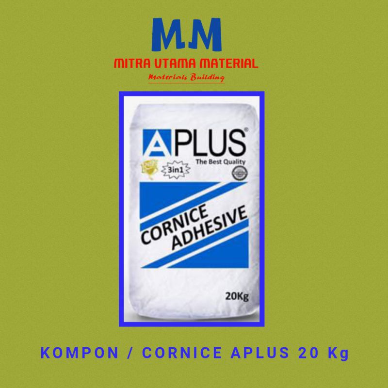 Jual CORNICE / KOMPON APlus 20kg / Cornice Adhesive A+ | Shopee Indonesia