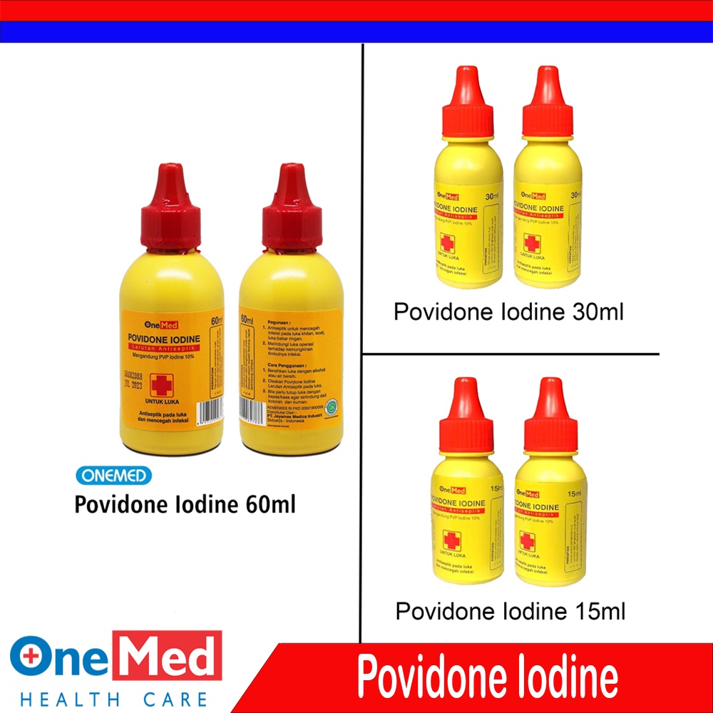 Jual 1 Pcs Povidone Iodine 15ml 30ml 60ml Onemed | Shopee Indonesia