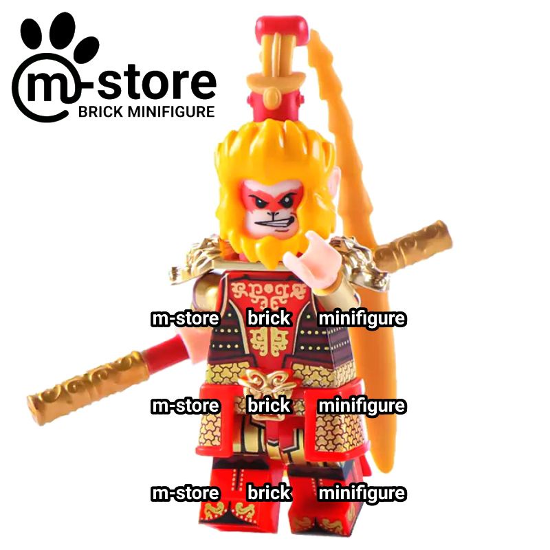 Jual brick journey to the west sun wukong monkey king mini toy figure ...