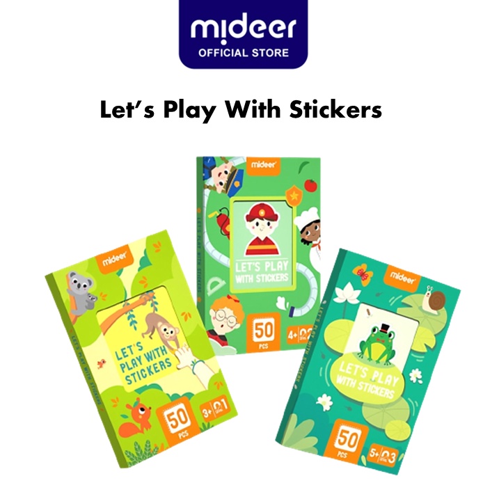 Jual Mideer Let's Play with Stickers Mainan Edukasi Anak | Shopee Indonesia