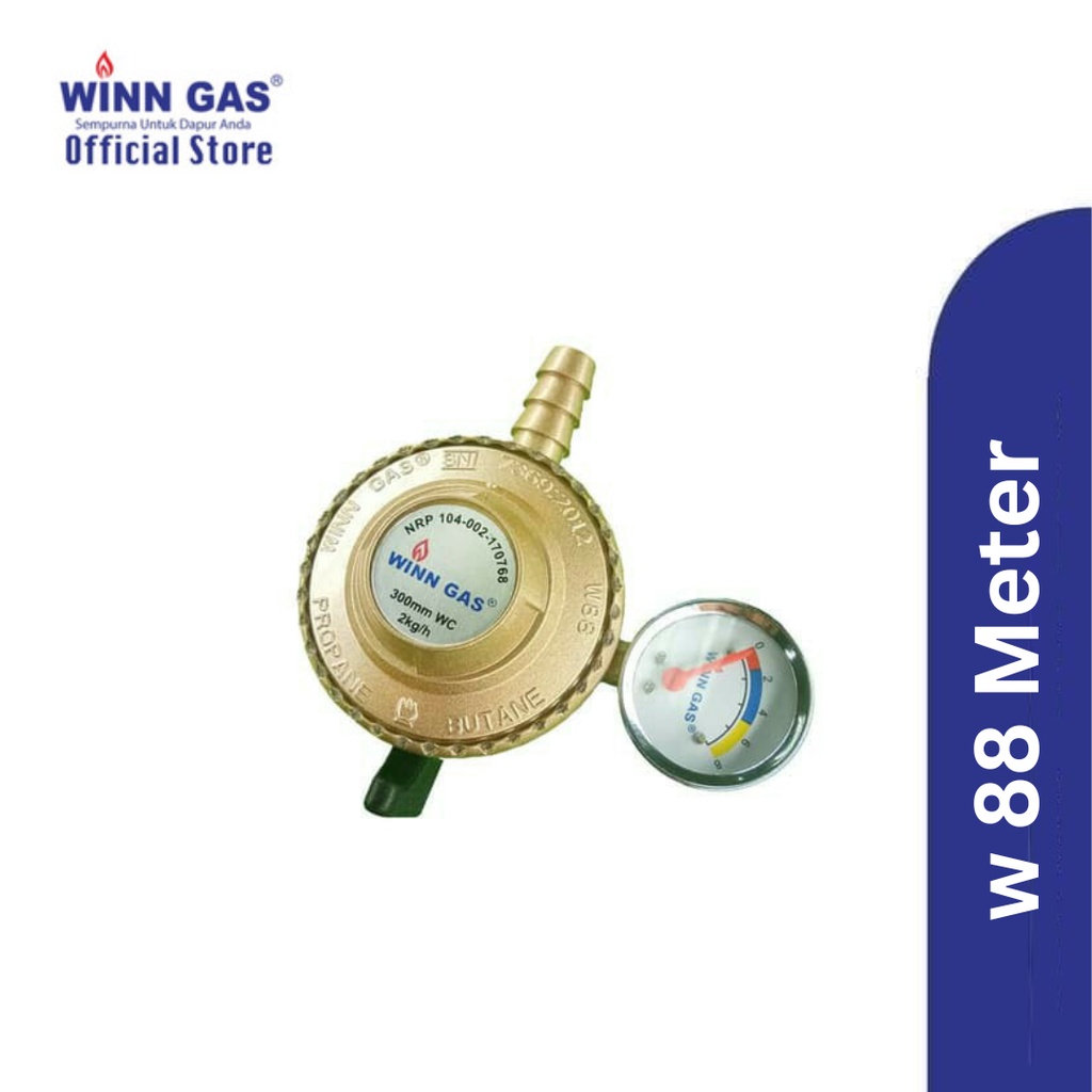 Jual Winn Gas Regulator Low Pressure W 88 Meter Tekanan Rendah | Shopee ...