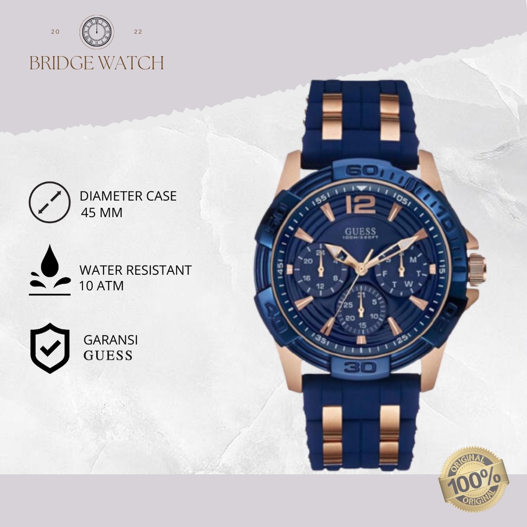 Jual Jam Tangan Pria Guess Oasis Original W0366G4 Analog Chronograph ...