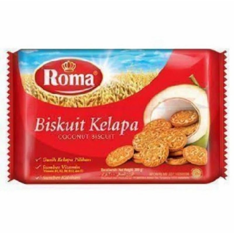 Jual ROMA BISKUIT KELAPA 300gr / ROMA KELAPA 300GR / BISKUIT ROMA ...