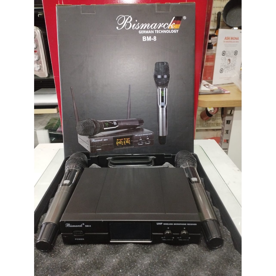 Jual BISMARCK MIC WIRELESS BM-8 WIRELESS MIC BM8 | Shopee Indonesia