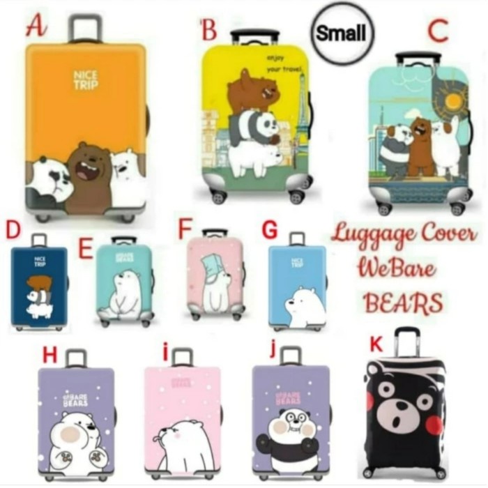 Jual Cover Elastic Luggage Cover We Bare Bears Sarung Koper (Small ...