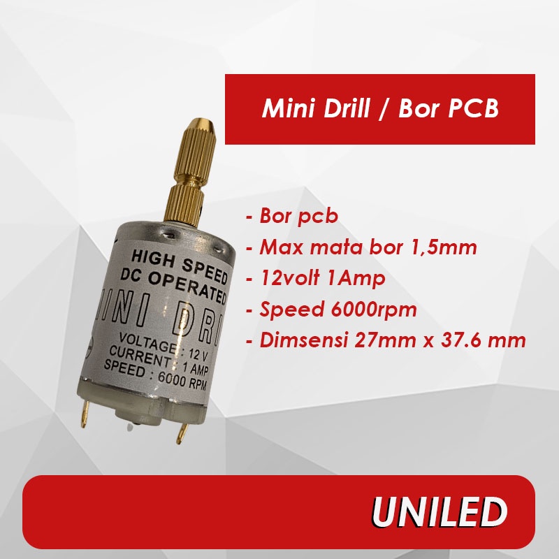 Jual Mini Drill / Bor PCB Mini 12V (Dinamo Mini Drill) | Shopee Indonesia