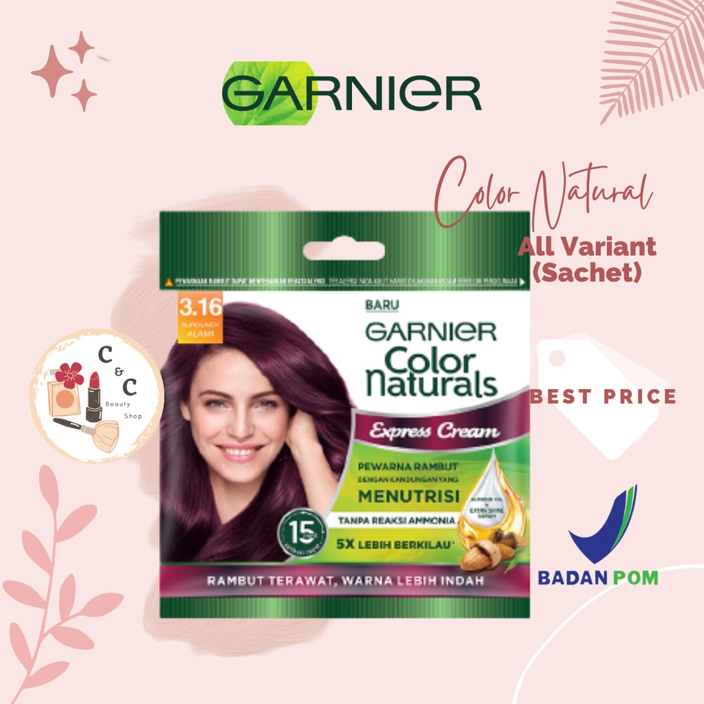 Jual Garnier Color Natural All Variant (SACHET) - Pewarna / Cat Rambut ...
