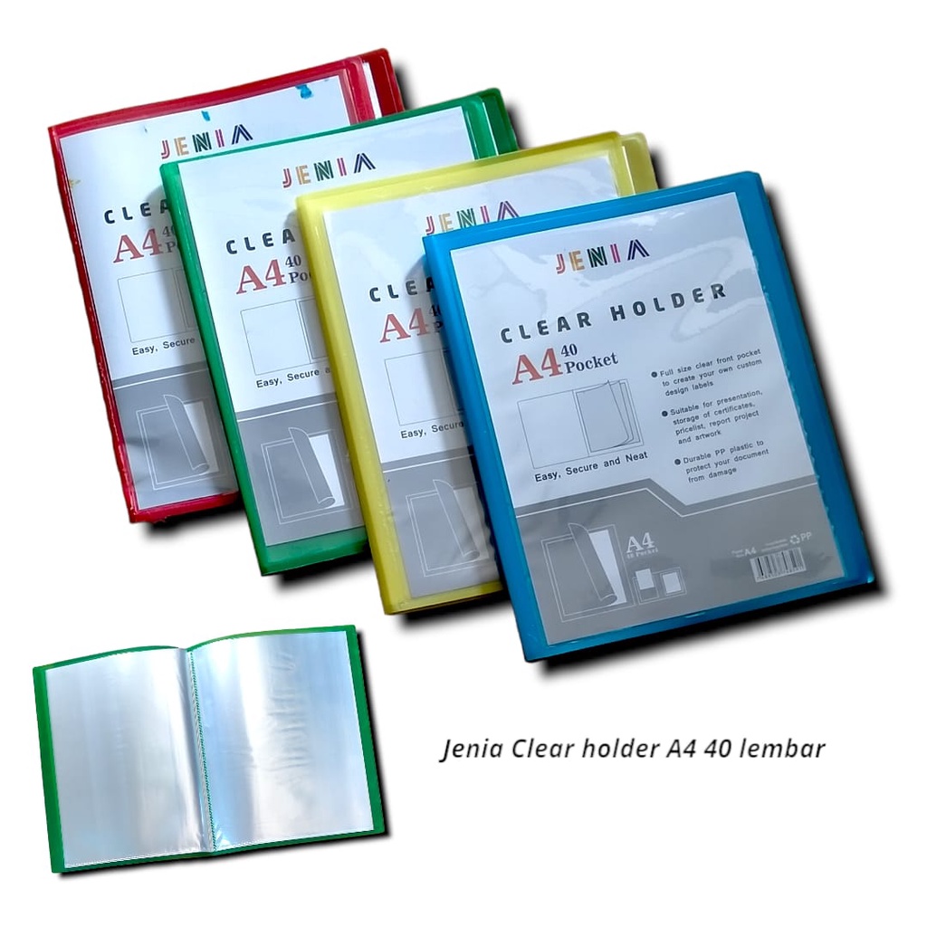 Jual MAP CLEAR HOLDER DISPLAY BOOK A4 ISI 40 DISPLAY BOOK DOCUMENT ...