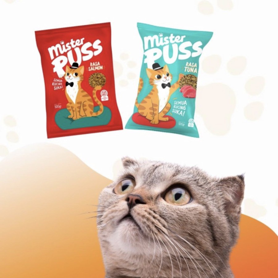 Jual Mister Puss 500gr no pork makanan kucing kering 500 gr | Shopee ...