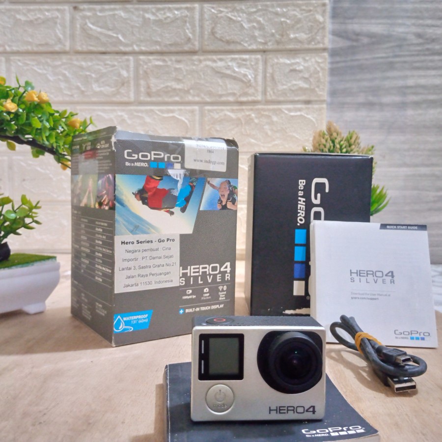 Jual Gopro Hero 4 silver Action cam second sesuai foto | Shopee Indonesia