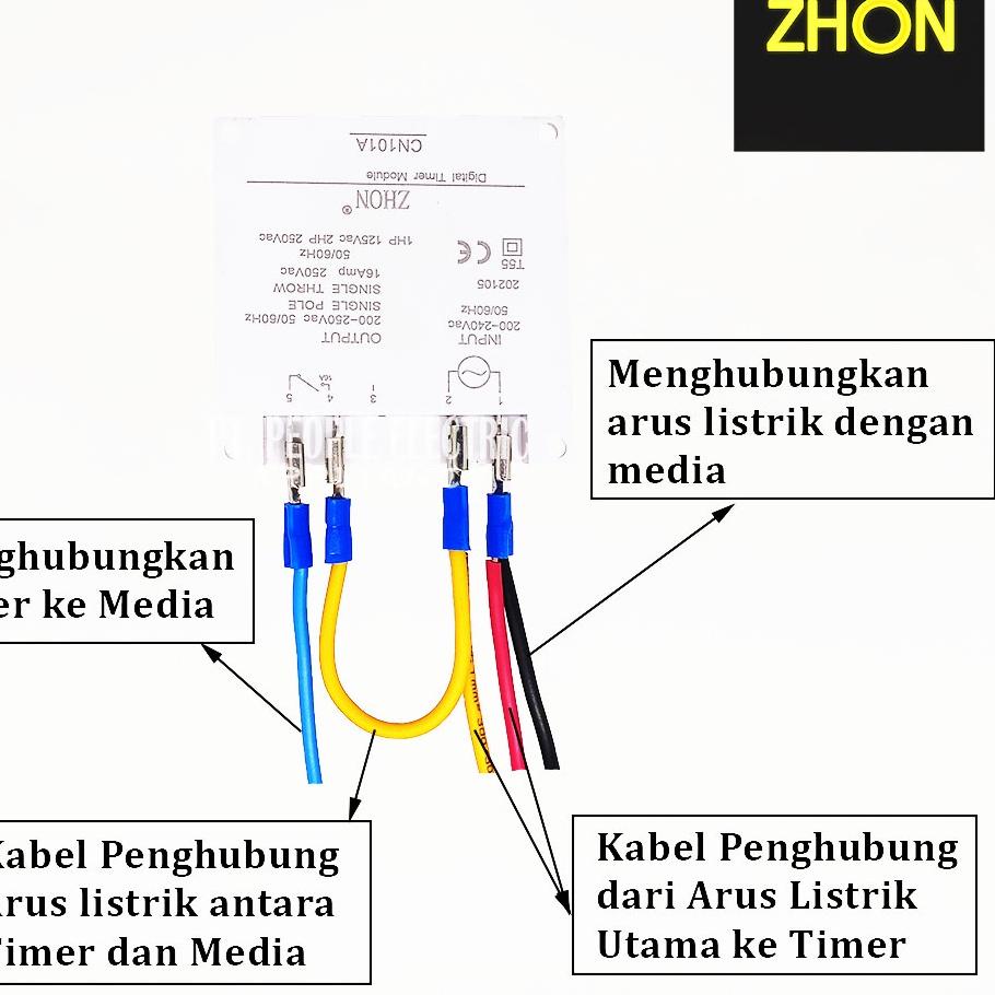 Jual Timer Switch Digital Cn101a 220vac Timer Delay Relay Shopee