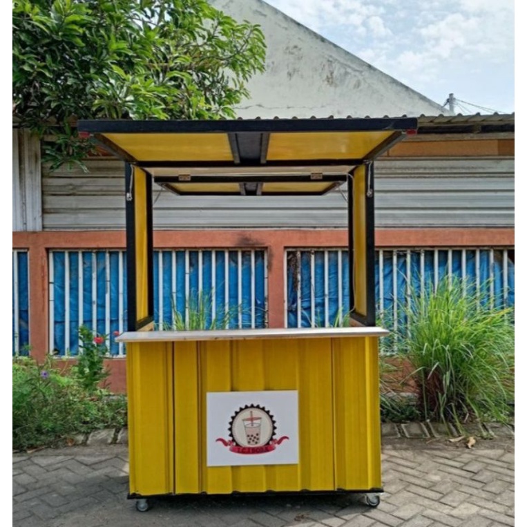 Jual booth semi konteiner booth minimalis modern gerobak jualan ...