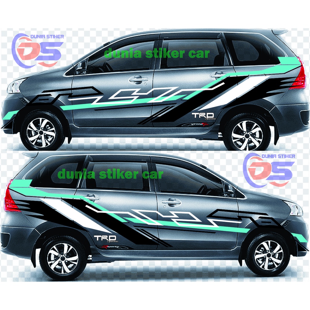 Jual STIKER CUTTING MOBIL XENIA AVANZA STIKER STRIPING TRD SPORTIVO ...