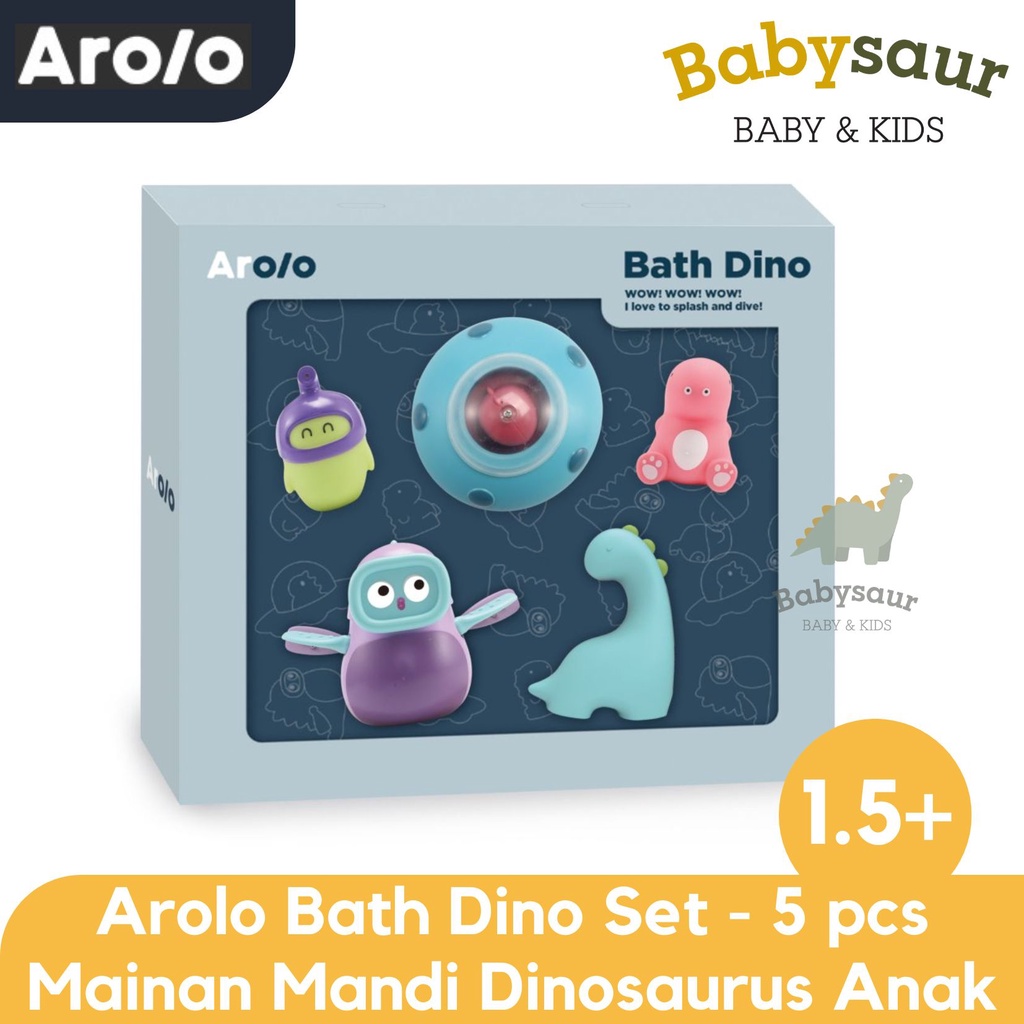 Jual Arolo Bath Dino Baby Toys Mainan Lucu Mandi Dinosaurus Toy Bayi ...