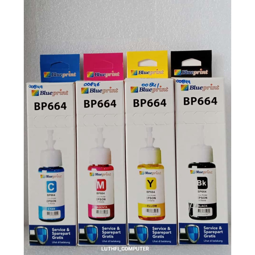 Jual Blueprint Tinta Epson 664 Refill For Printer Epson L120, L220 - 70ml | Shopee Indonesia
