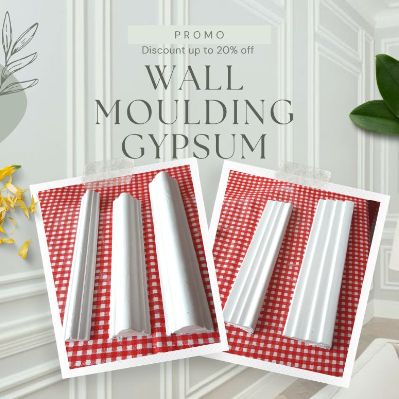 Jual Wall Moulding Gypsum Premium/Wainscoting dinding gipsum/Lis Tembok ...