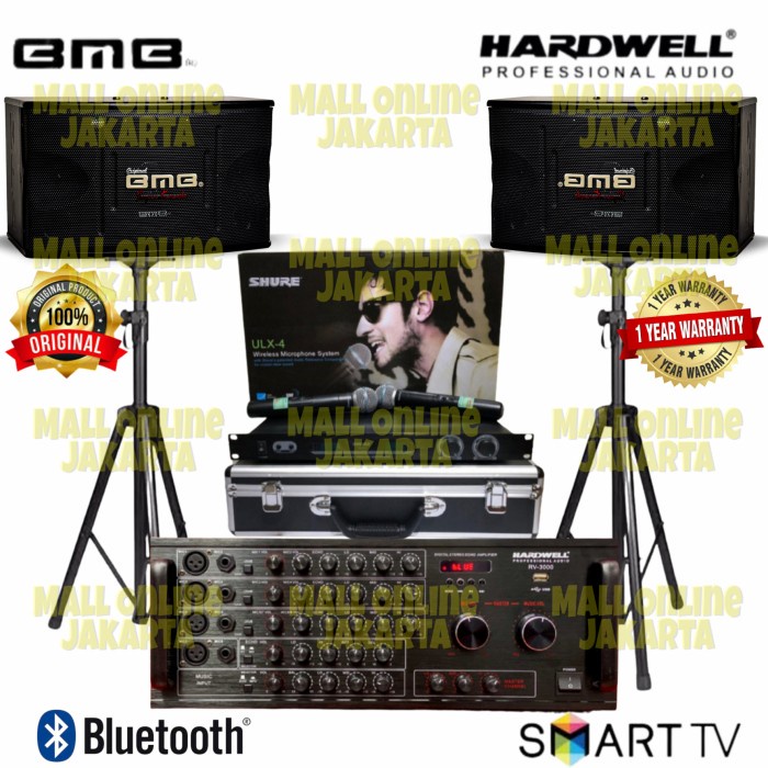 Jual Paket sound bmb 12 inch karaoke set hardwell rv3000 Original ...