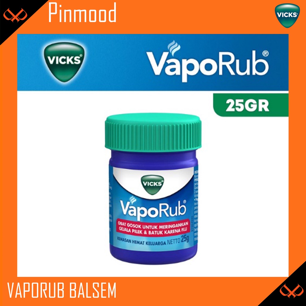 Jual VICKS VAPORUB BALSEM [ 25 G ] OBAT GOSOK MINYAK EUCALYPTUS MENTHOL ...