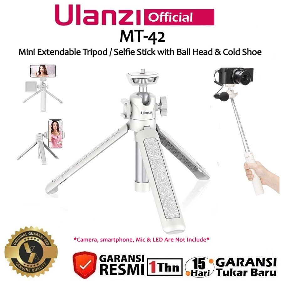 Jual Ulanzi Mt 42 Mini Extendable Tripod Selfie Stick With Ball Head