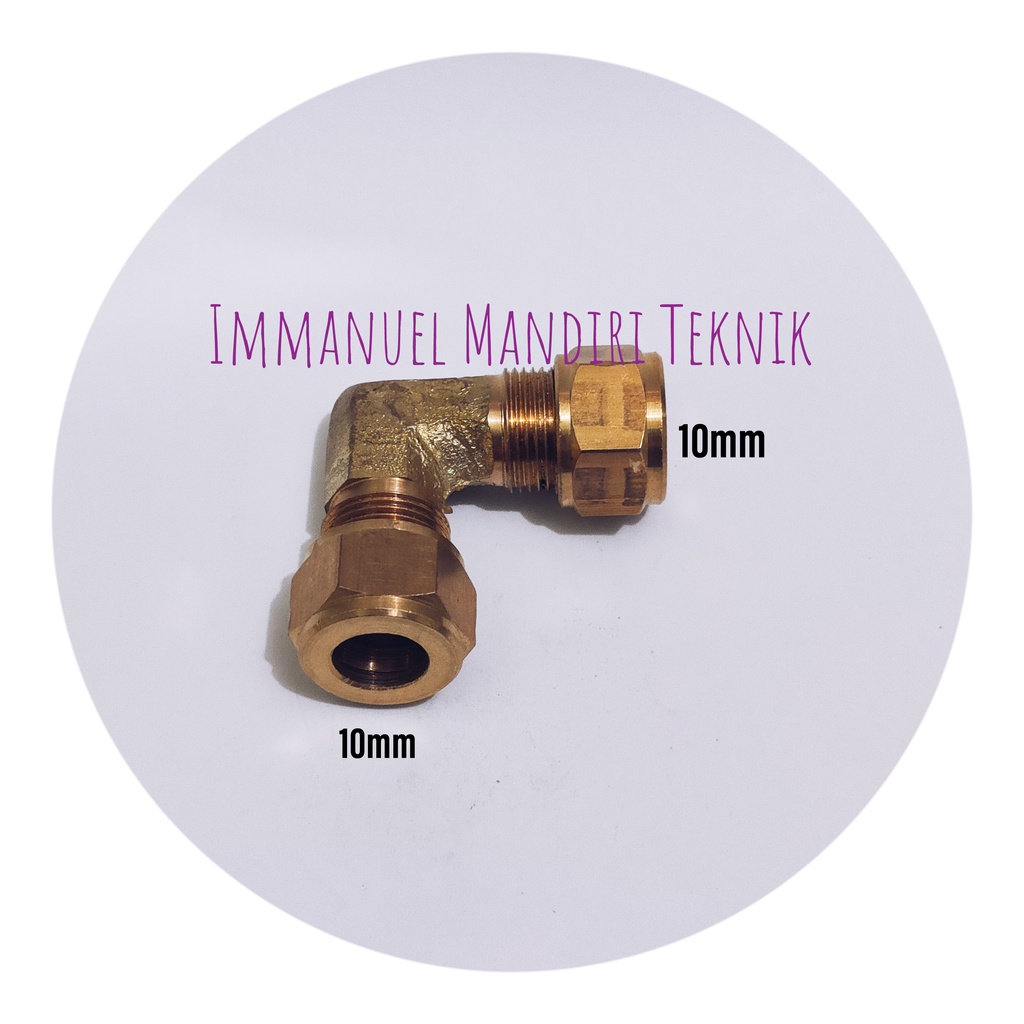 Jual Union elbow connector 10mm / Sambungan pipa tembaga 10mm | Shopee Indonesia