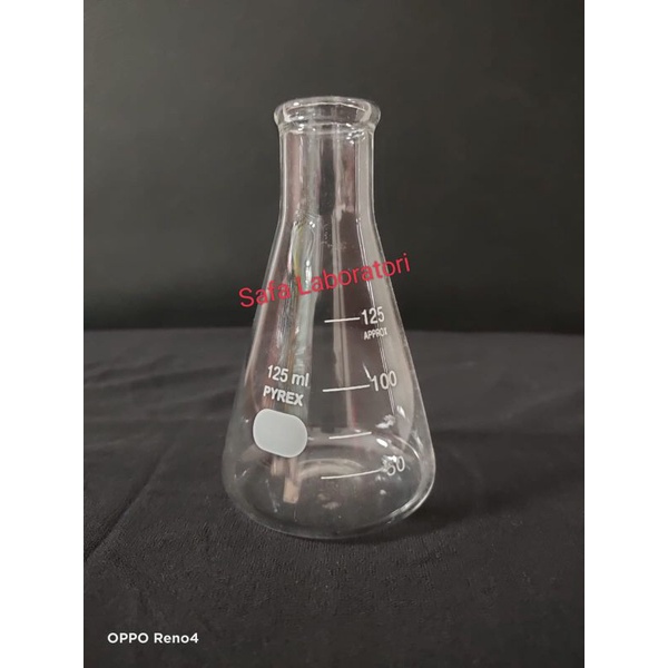 Jual Erlenmeyer Flask 125ml Pyrex | Shopee Indonesia