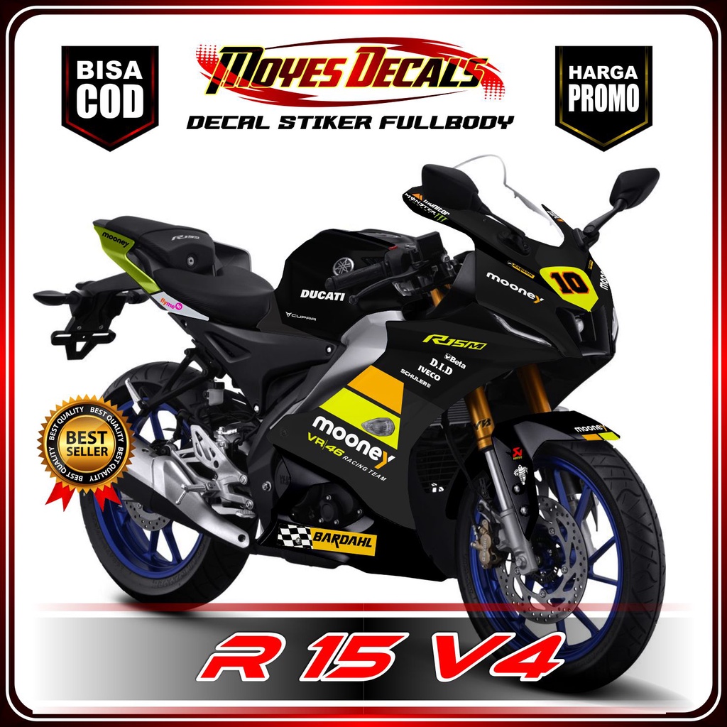 Jual Decal R15 V4 Decal Stiker R15 V4 YZF Fullbody Stiker Decal Variasi ...