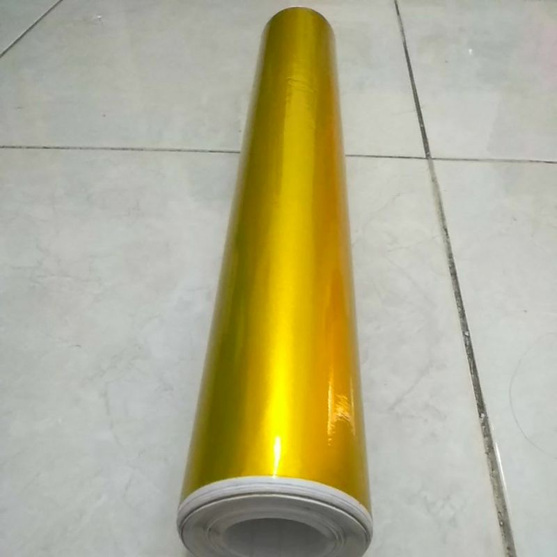 Jual Skotlet stiker warna kuning metalik glossy,,,lebar atau tinggi ...