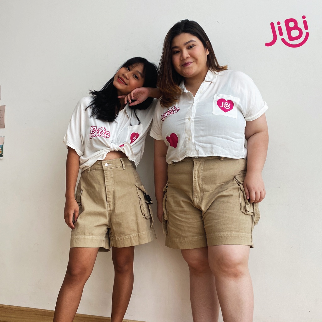 Jual JIBI - Invincible Cargo Shorts - Peanut - Celana pendek jeans ...