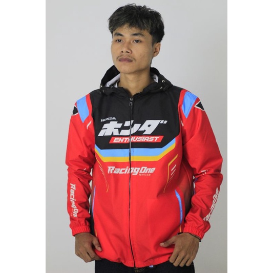 Jual Racing One / Jaket Parasut Full Printing Honda / Waterproof Premium Quality | Shopee Indonesia