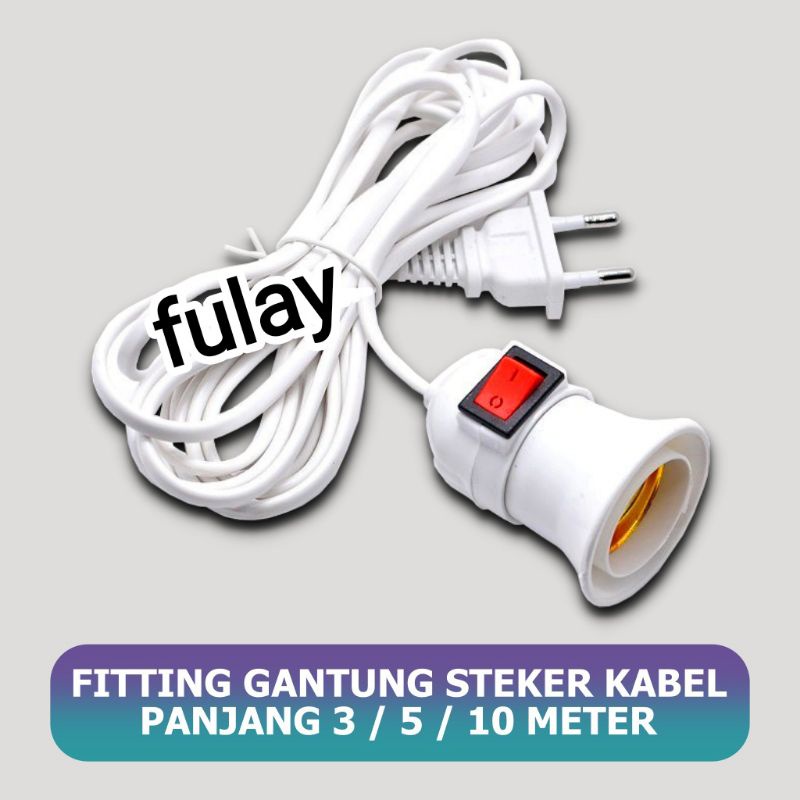 Jual fitting gantung siap pakai 3meter/5meter/fitting gantung kabel ...