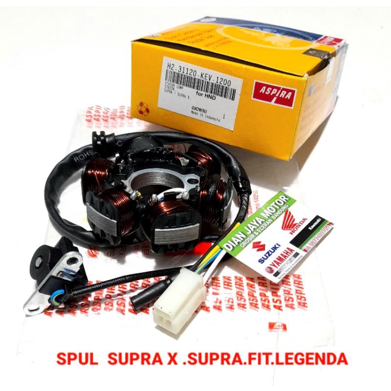 Jual Aspira Spul Stator KEV Honda Supra X H2-31120-KEV-1200 SPUL SEPUL STATOR ASSY HONDA SUPRA X ...
