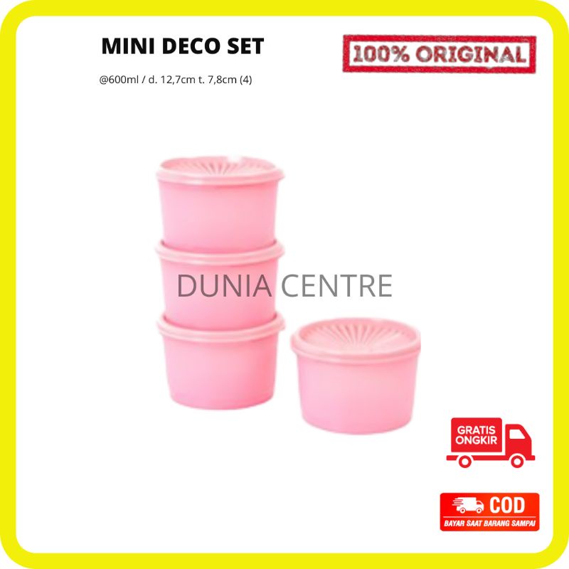 Jual PROMO TUPPERWARE TOPLES MINI DECO SET ORIGINAL | Shopee Indonesia
