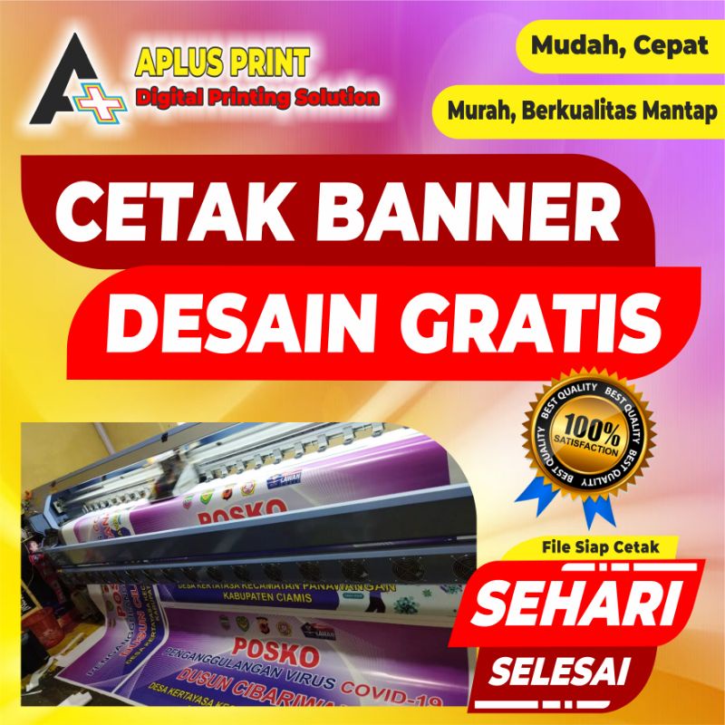 Jual CETAK SPANDUK BANNER GRATIS DESAIN SEHARI SELESAI | Shopee Indonesia