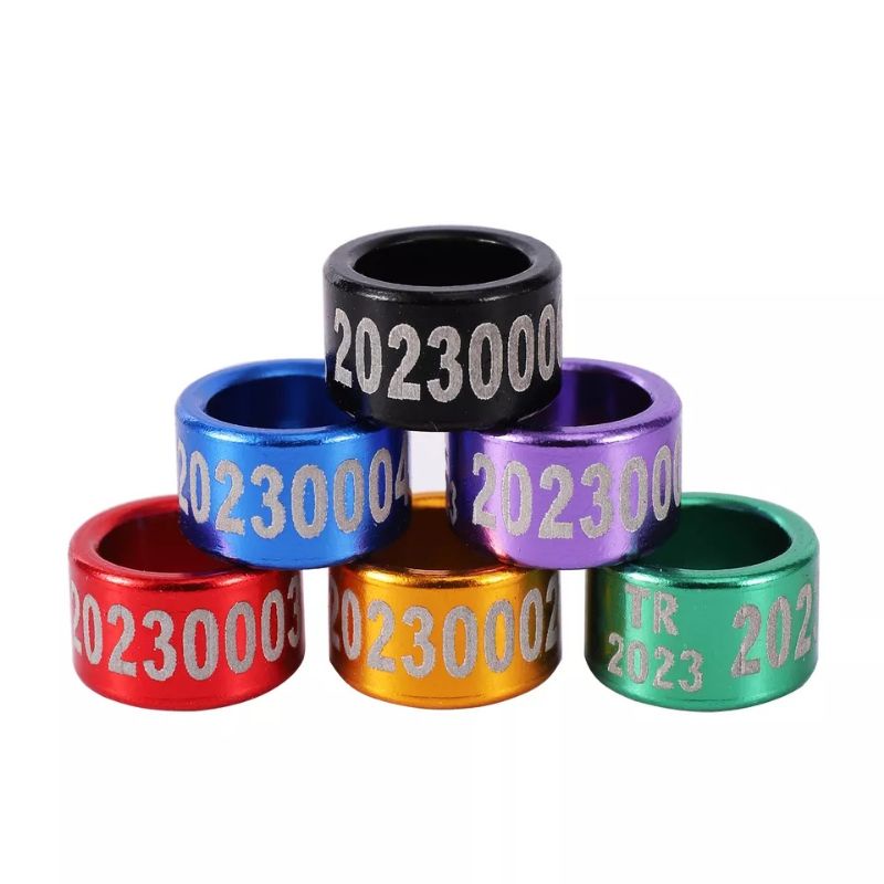 Jual ring merpati hias ayam lubang 11mm model laser sudah termasuk ...