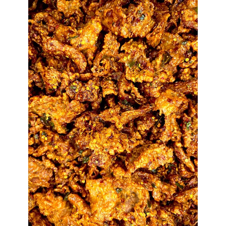 Jual KULIT AYAM CRISPY PEDAS DAUN JERUK 1 KG | Shopee Indonesia