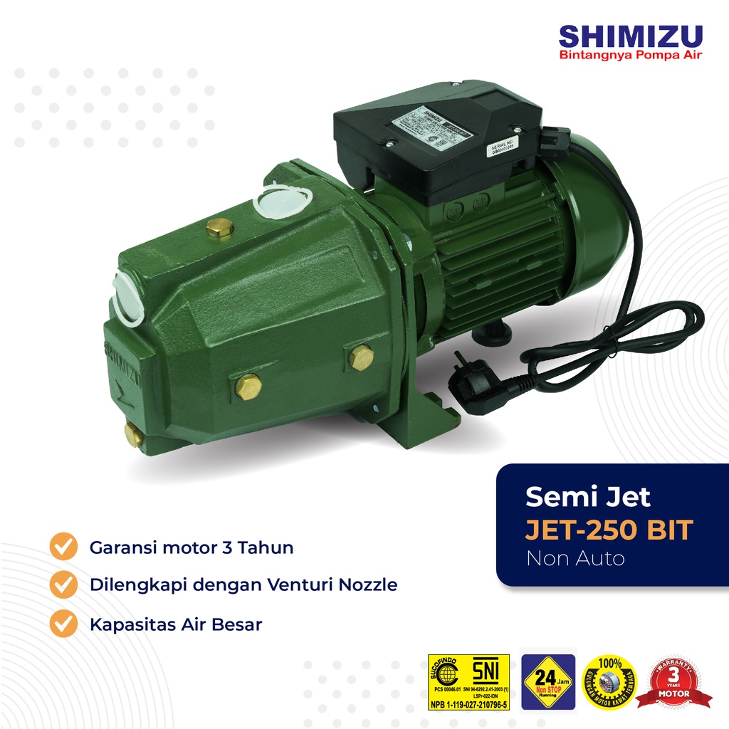 Jual Pompa Air Semi Jet Pump Shimizu JET 250 BIT | Shopee Indonesia