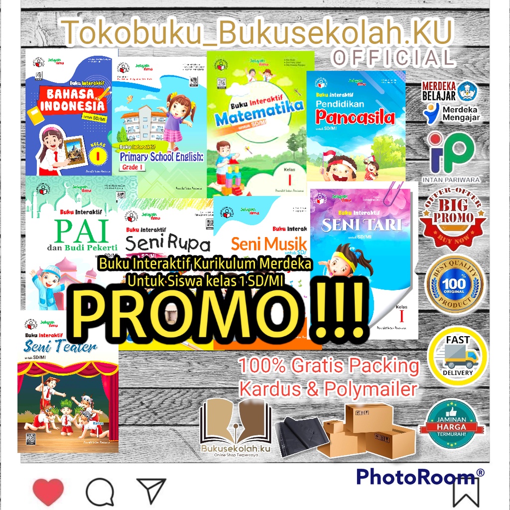 Jual diskon BUKU PENDAMPING/PAKET INTERAKTIF Kelas 1 SD/MI Kurikulum Merdeka Terbaru Intan ...