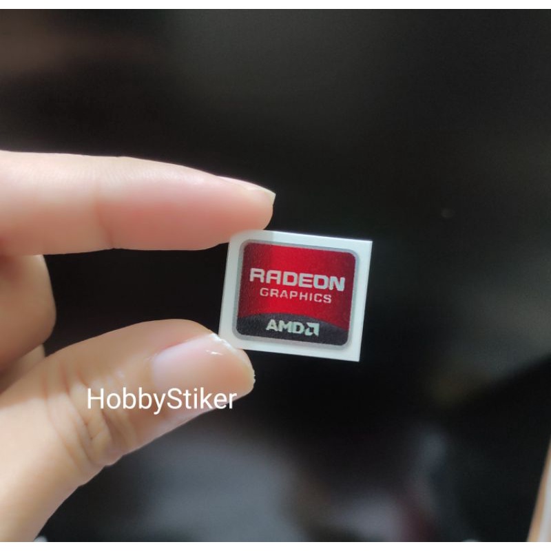 Jual Stiker amd radeon graphic untuk laptop pc efek hologram | Shopee ...